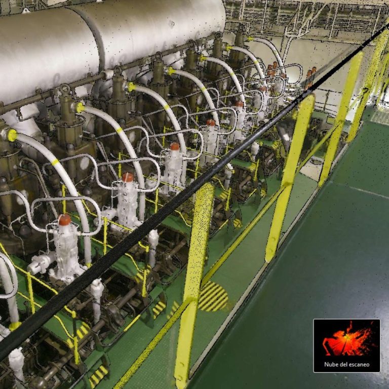 Escaneo Láser 3D de la Sala de Máquinas del Buque Acapulco - Villner ...